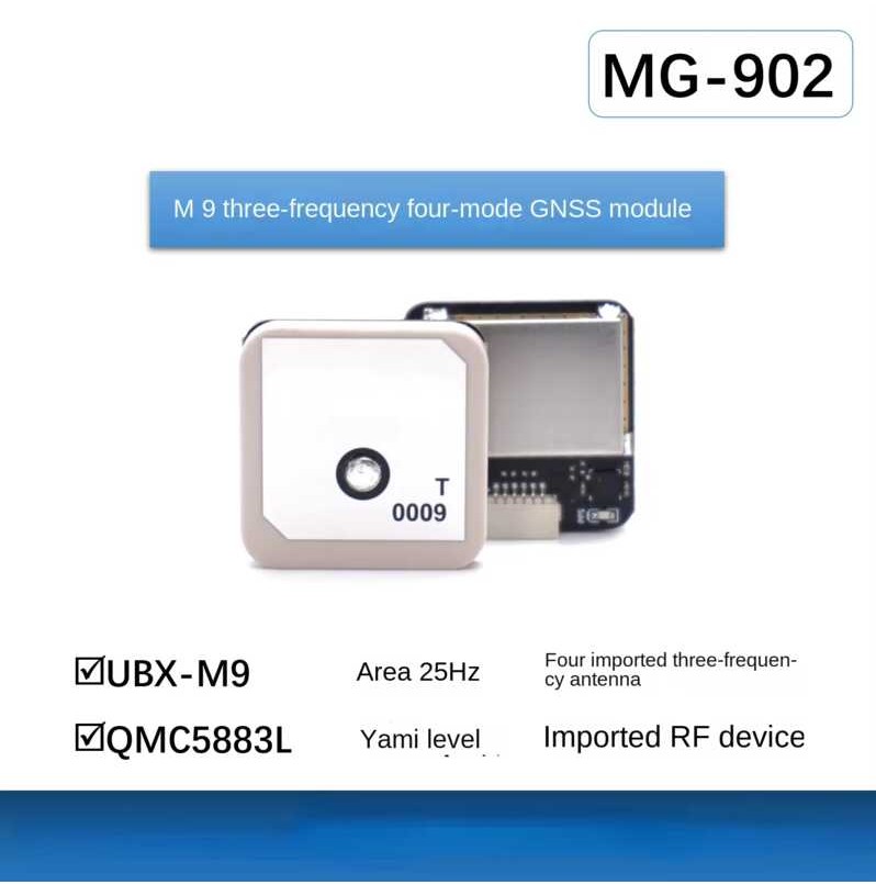 Tri Band M9 Four Mode Submicrometer GNSS MG902 GPS Module Compass 5883 ...