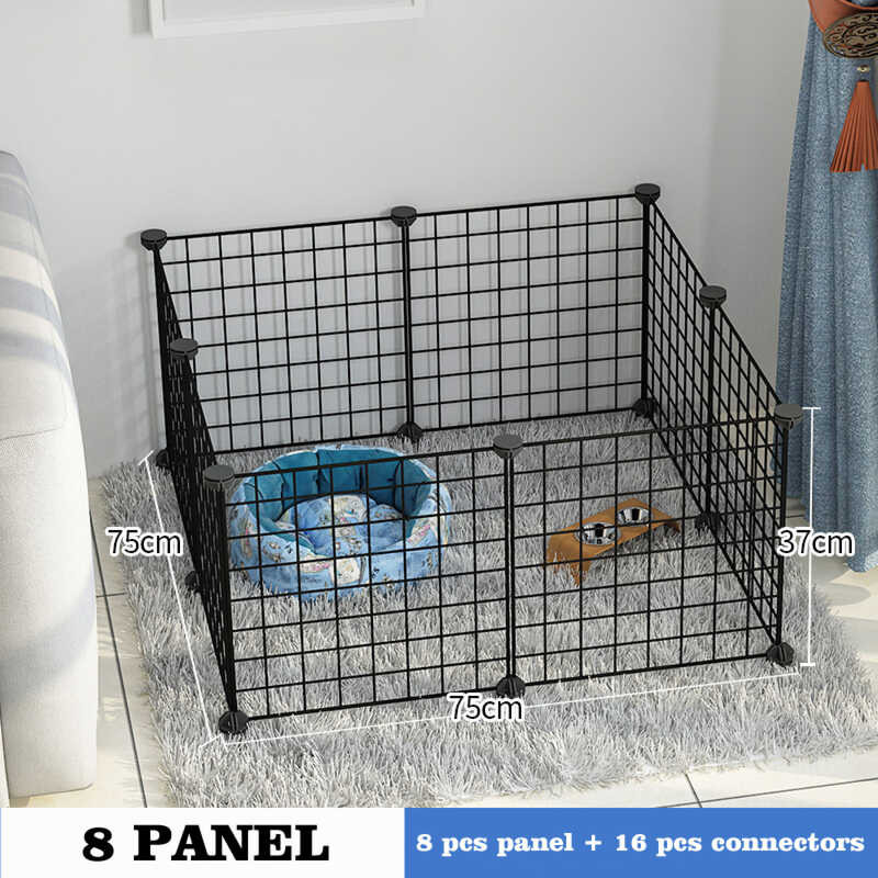 Steel Frame Panel Extendable Dog Play Pen 35*35Cm Stackable Cat Rabbit ...