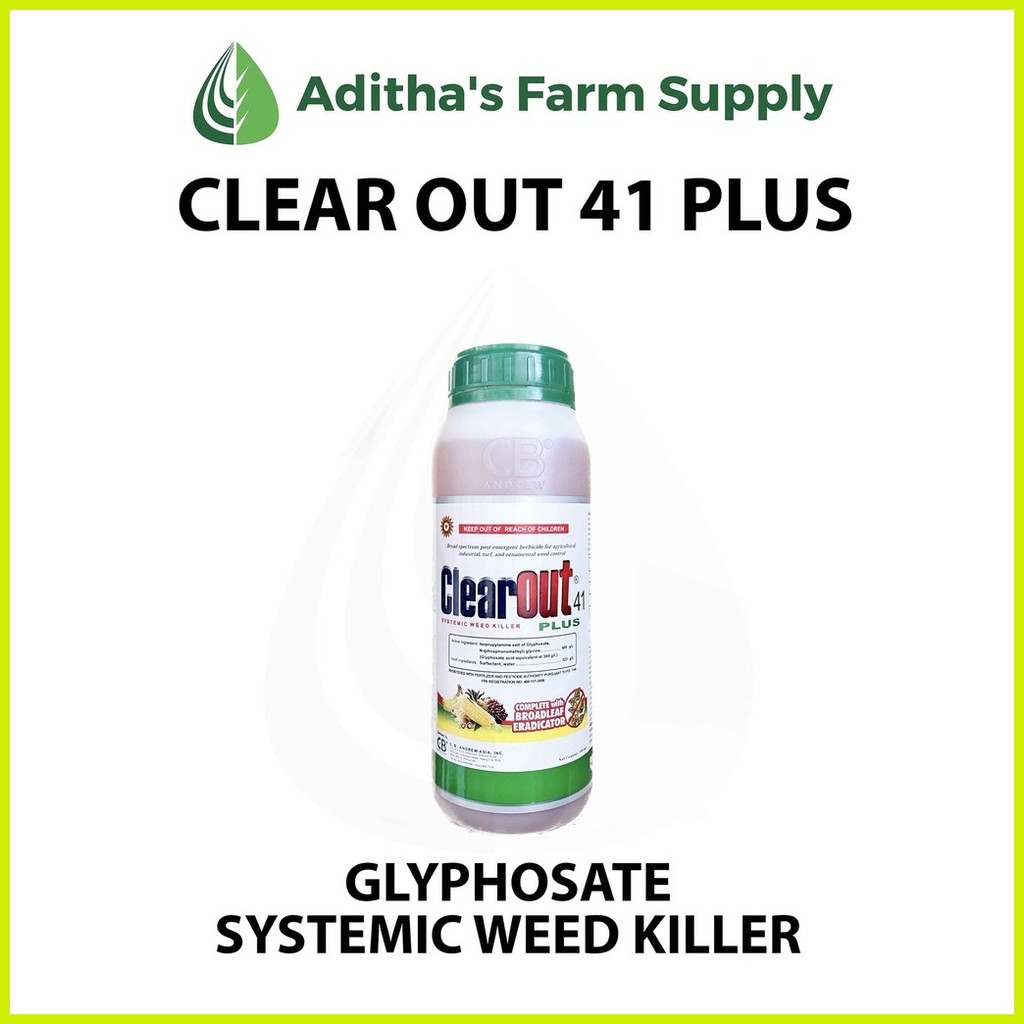 ☢ AFS Herbicide: Clear Out 41 Plus (Glyphosate) 1 liter - Same as ...