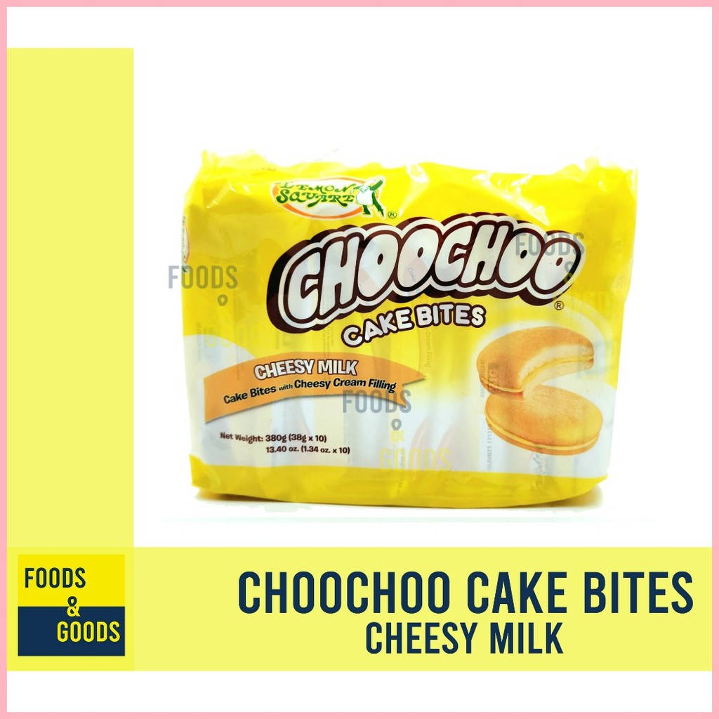 ☪ Lemon Square Choo choo Cake Bites Choco Vanilla | Cheesy Milk 10pcs ...