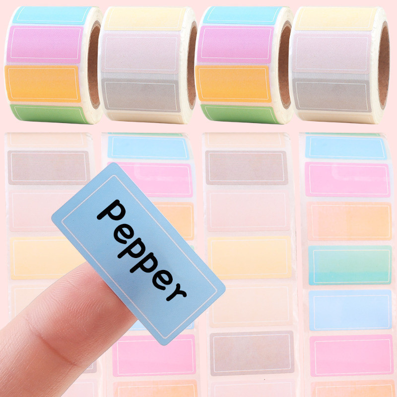 800Pcs Blank Kraft Paper Stickers - Self-Adhesive Gift Labels - For ...