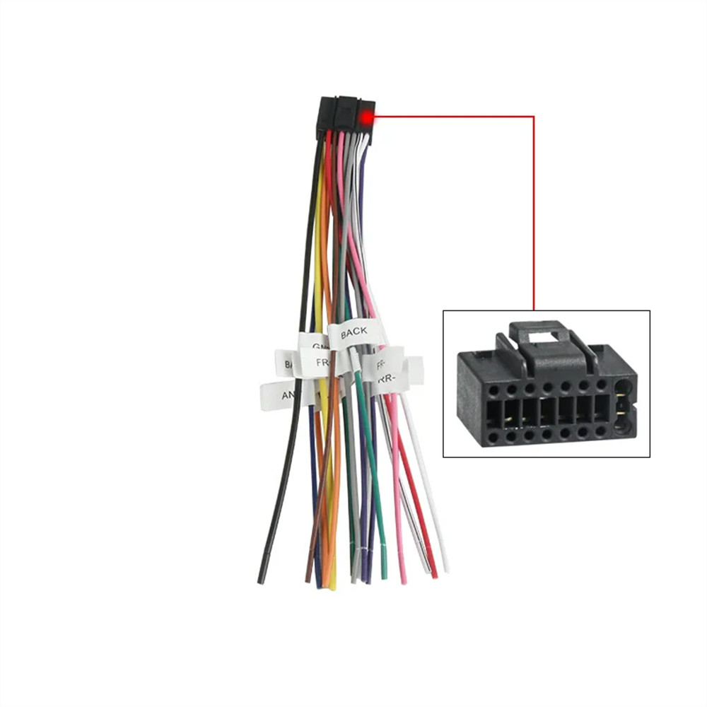 16 Pin ISO Cable 1Pcs Auto Universal Wiring Harness Female Car Radio CD ...