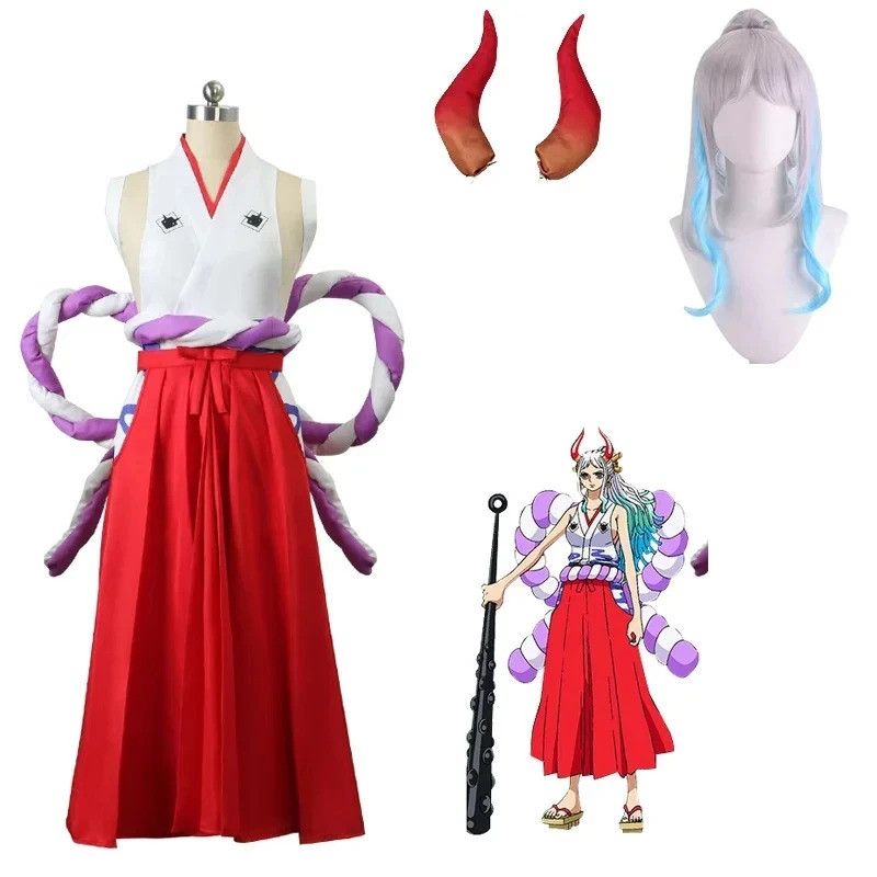 キ Womens Anime Onepiece Vest And Pants Cosplay Costume Yamato Nico ...