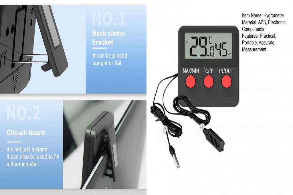 Accurate Temperature Monitoring Device Digital Thermometer Hygrometer ...