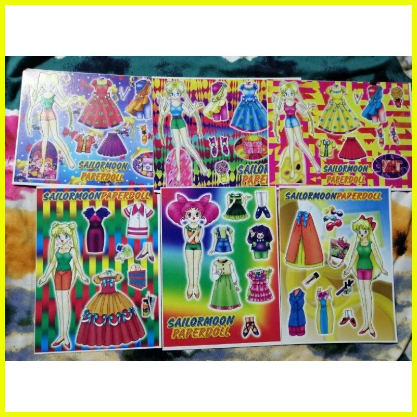 ∇ ☩ Sailor moon paperdoll 40pcs(6design) | Shopee Philippines
