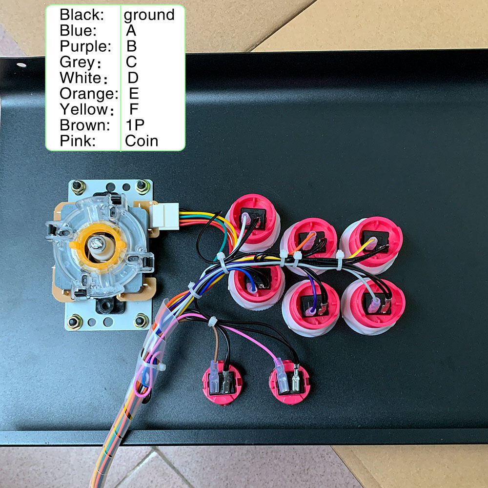 Arcade Pandora Box Family Version 40 Pin Interface Cabinet Wire Wiring ...