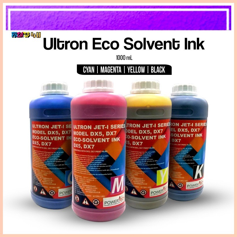 ☃ ♚ 1 Liter Ultron Eco-Solvent Ink For Large Format Printer/Tarpaulin ...