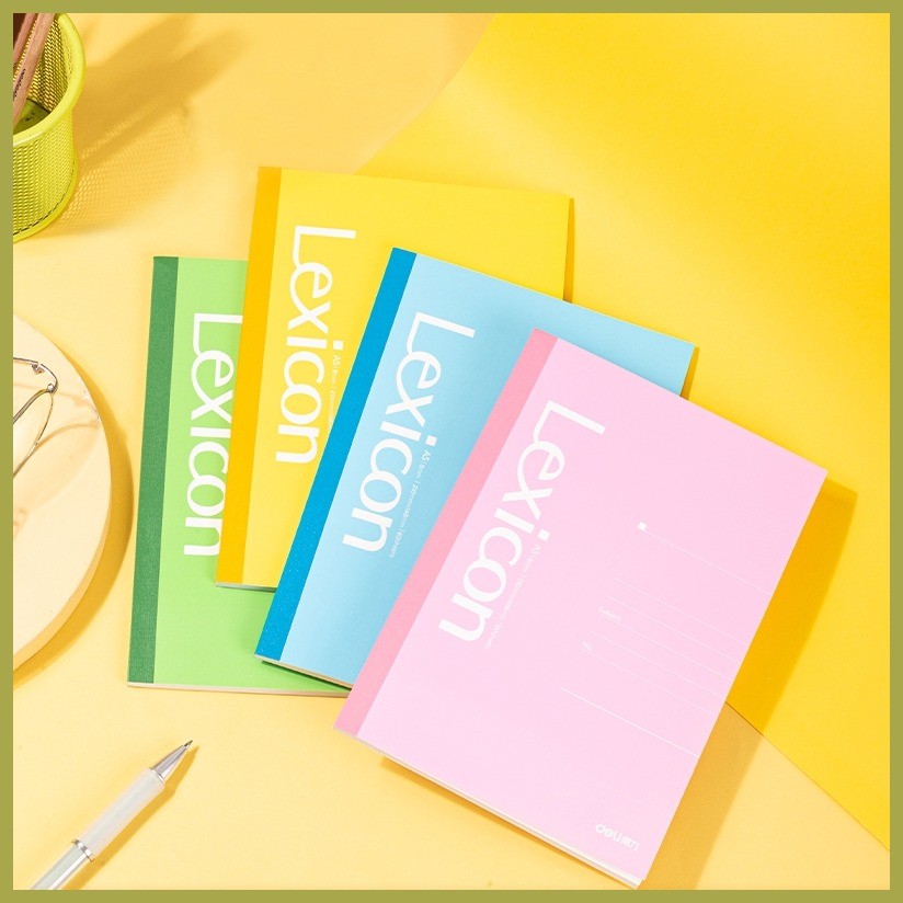 Deli 7669 Lexicon Office Soft Cover Notebook A5 60 Sheets Asstd ...