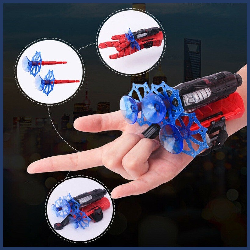 Spider-Man Glove Web Shooter Dart Blaster Launcher Toy Spiderman ...