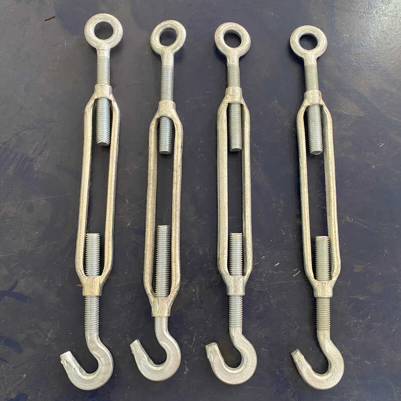 ♣ Galvanized OC Bolt Wire Rope Chain Tightener Open Body Turnbuckle ...