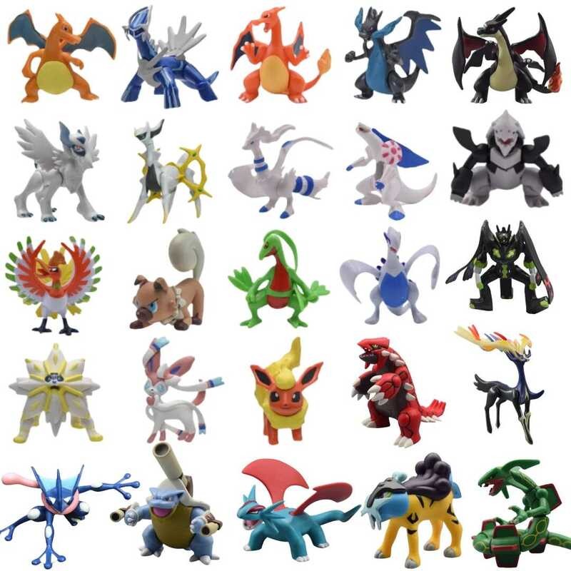 Legendary Figures Model Arceus Dialga Groudon Kyogre PVC Action Toy ...