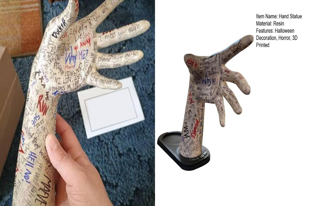 [VM] Spooky Hand Figurine Talk to Me Movie Replica Hand Realistic 3d ...