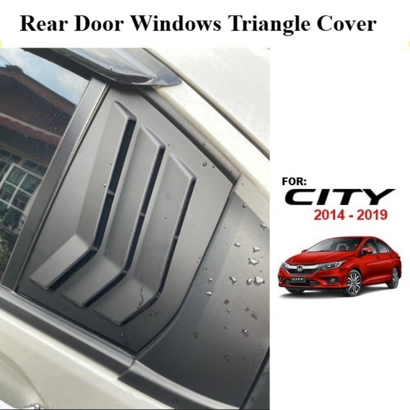 Honda City GM6 2014-2019 Car Rear Side Cover 3D MUSTANG Window Triangle ...