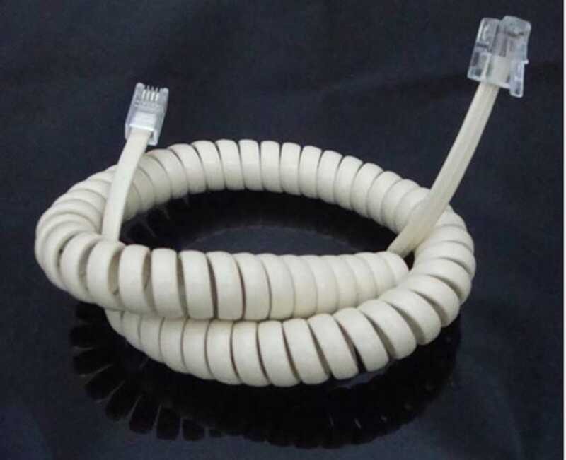 Retractable Spring Stretching Line Telephone Earpiece Line with Crystal ...