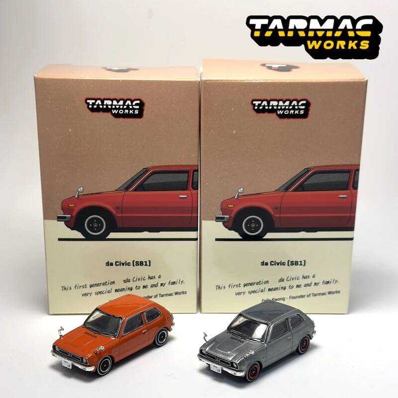 Tar 2 ★ Wor 1:64 TW Jcollection Civic Sb1 Orange Alloy Car Model Chase ...
