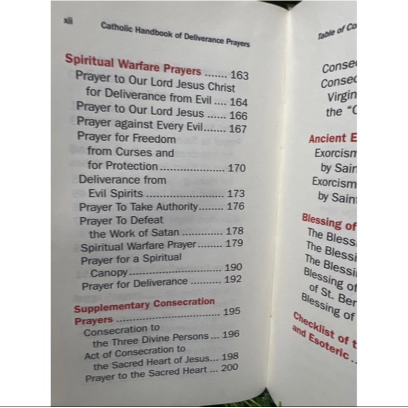 Catholic Handbook of Deliverance Prayers (catechetics) | Shopee Philippines