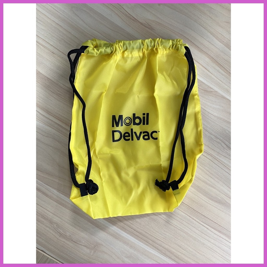 ☢︎ ♟ Mini Draw String Bag with Mobil Delvac Logo | Shopee Philippines