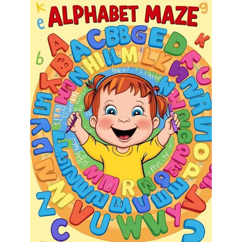 CUSTOMIZED ALPHABET MAZE ACTIVITY BOOK FOR YOUR KIDS - LEARN HOW TO ...
