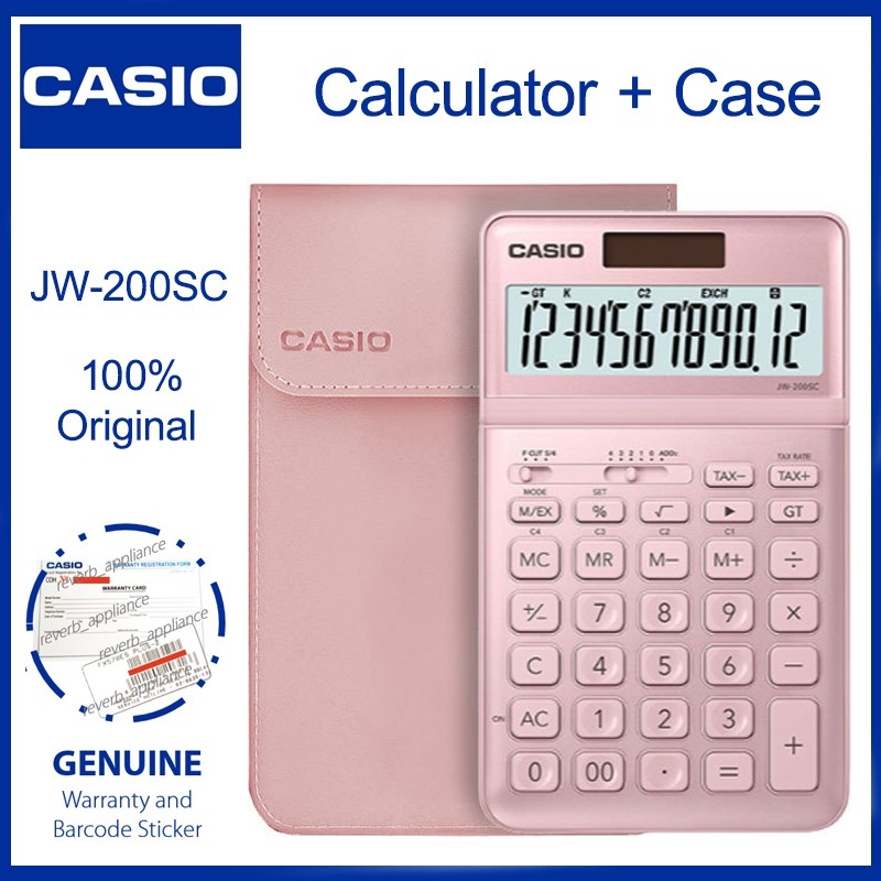 CASIO Scientific Calculator JW-200SC w/ Solar Original 12-Digit ( Free ...