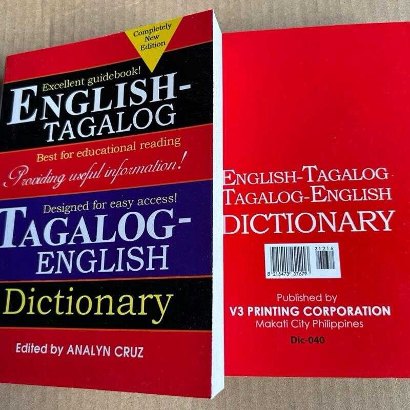 Jumbo English-Tagalog/Tagalog - English Dictionary (480 Pages) | Shopee ...