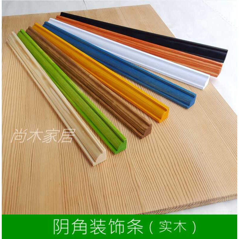Solid Corner Line Strip Wooden Wood Material Pine Sanded Model Handmade ...