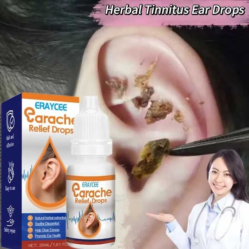 Herbal COD 30ML Ear Drops infection Tinnitus ring relief deafness wax ...
