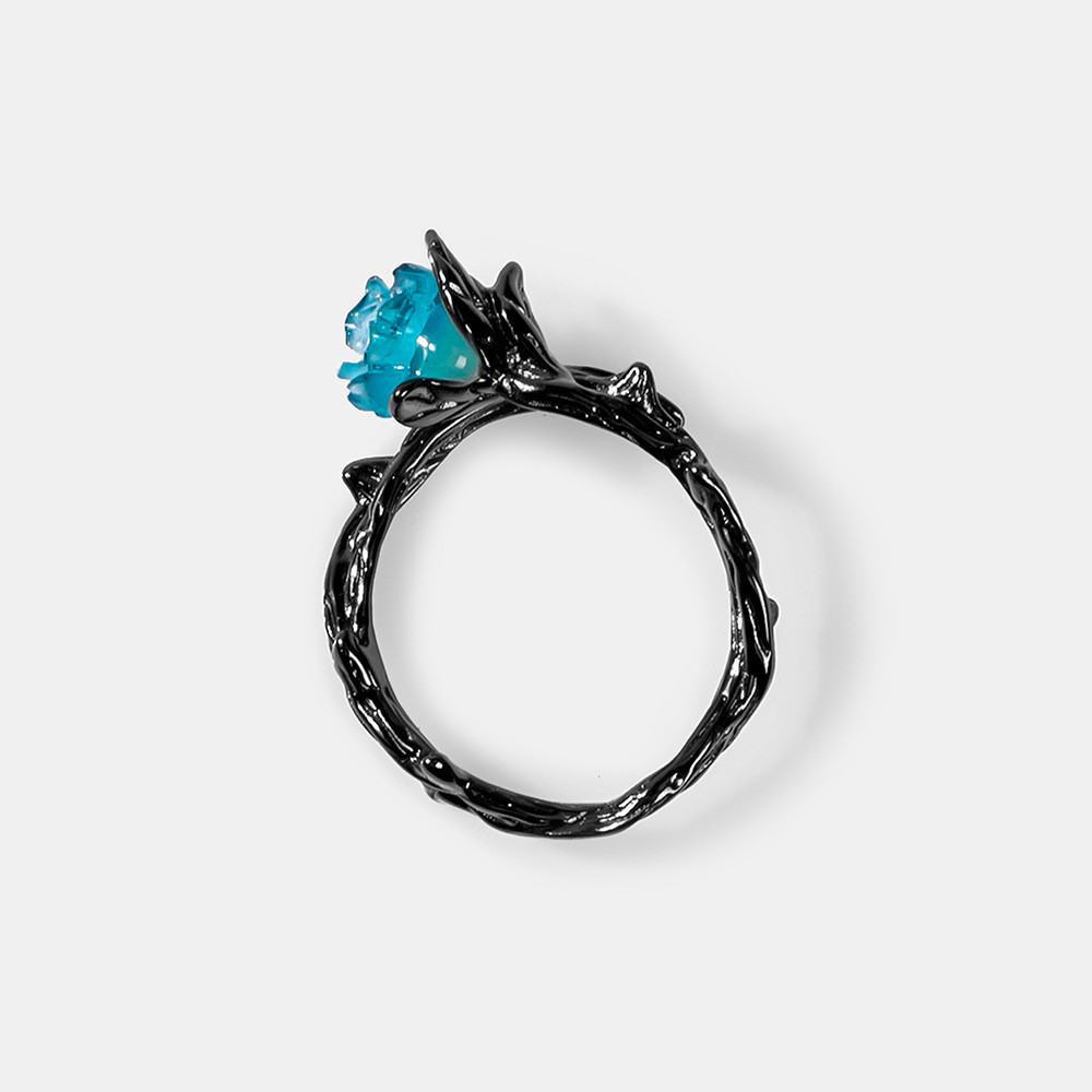 Bestgift Wear a Underworld Rose Dark Thorn Ring Open Adjustment ...