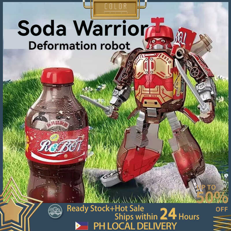 A Child Create With Deformation Soda Warrior Robot Game, Male And Female Gift nd | Shopee ...