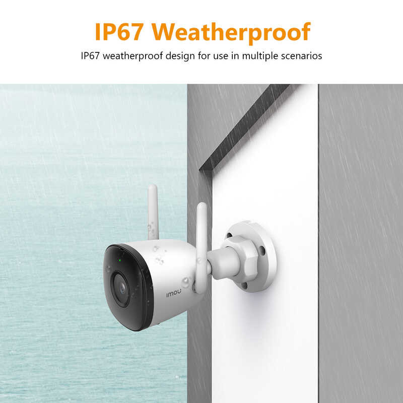 Bullet Φ Φ IMOU 2C 4Mp Ipc-F42n-D 2K QHD CCTV Connect To Cellphone ...