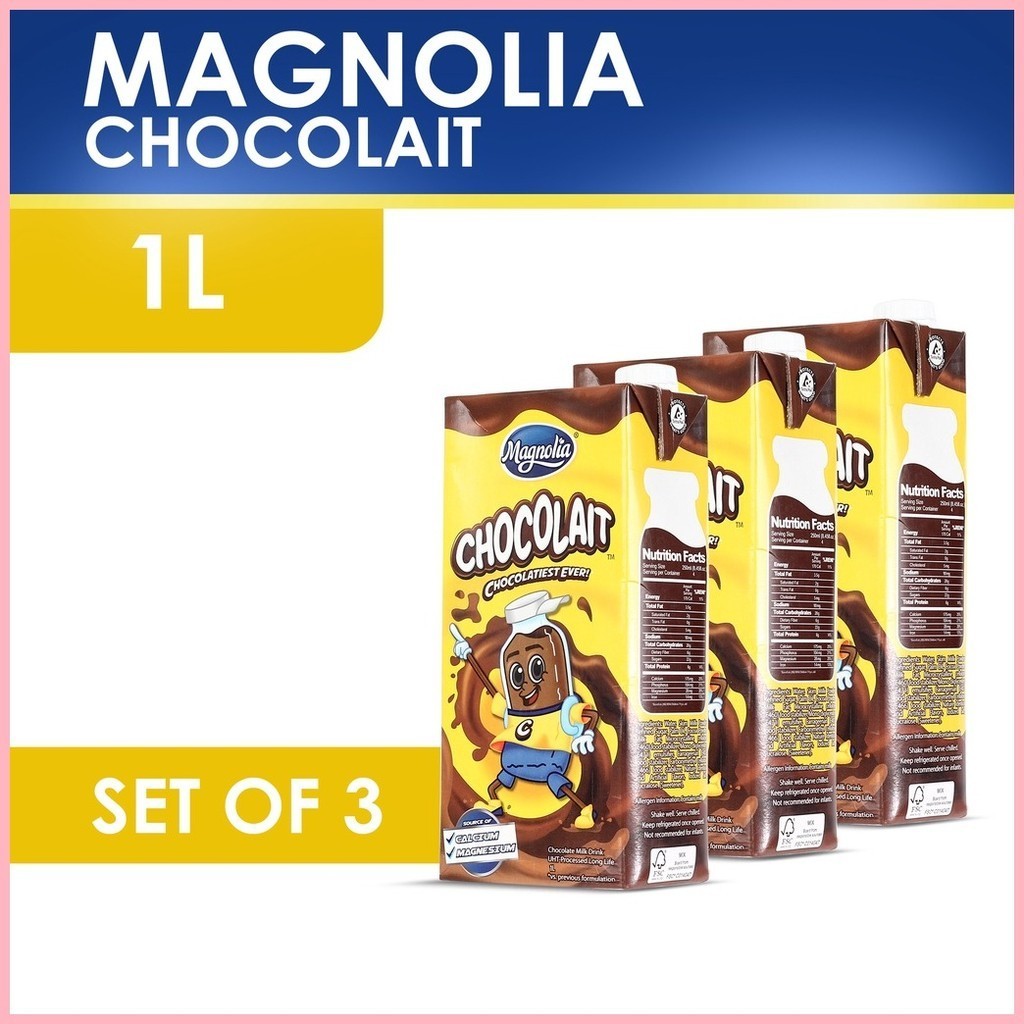 ∆ MAGNOLIA Chocolait 1L Chocolate Flavored Milk Drink, Source of ...