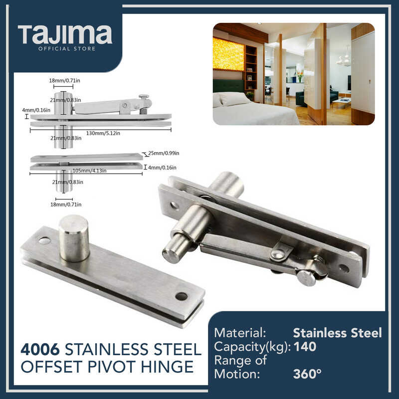 360 Degree Rotation Stainless Steel 304 Concealed Offset Pivot Rotating ...