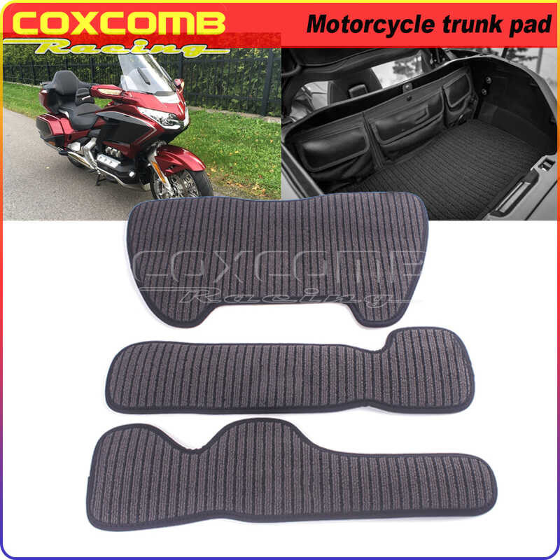 1 I-set ang Motorcycle Black Rear Trunk Storage Pad Case para sa Honda ...