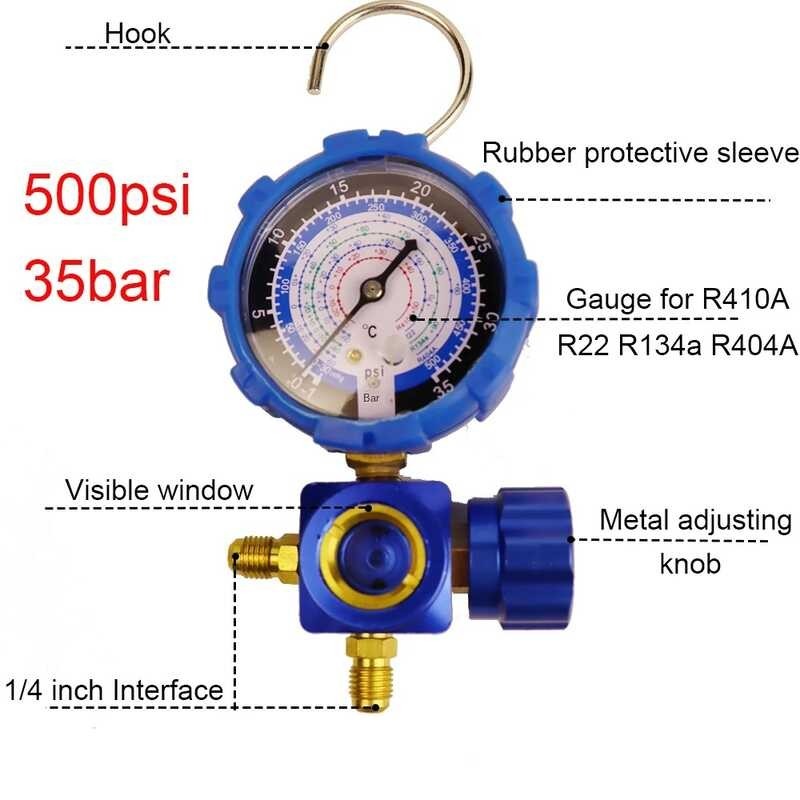 Para sa R410A R22 R134a R404A Air Condition Refrigerants Manifold Gauge ...