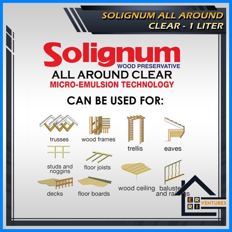 Solignum All around Clear - Wood Preservative (Anti Anay, Borers ...