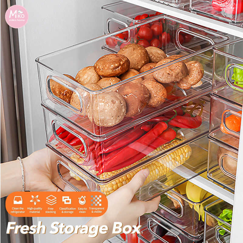 CLear Fresh box Space Saver Food Storage Vegetable, Fruit, Meat and Egg ...