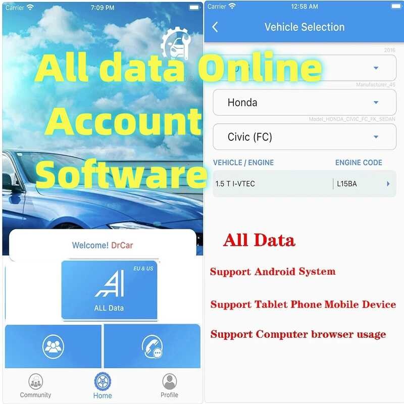 Data One Account Software For Auto-Data Auto All Data Support Computer ...