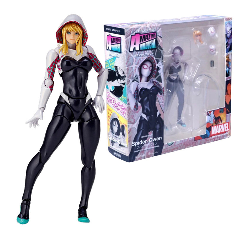 Amazing YAMAHI KAIYODO Spider Gwen Gwen Stacy Action Figure Spiderman ...