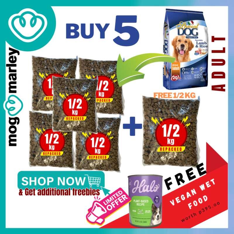 Buy 5+1 Special ADULT (Lamb & Rice) Dog Food (1/2 kg repacked) - mog at ...