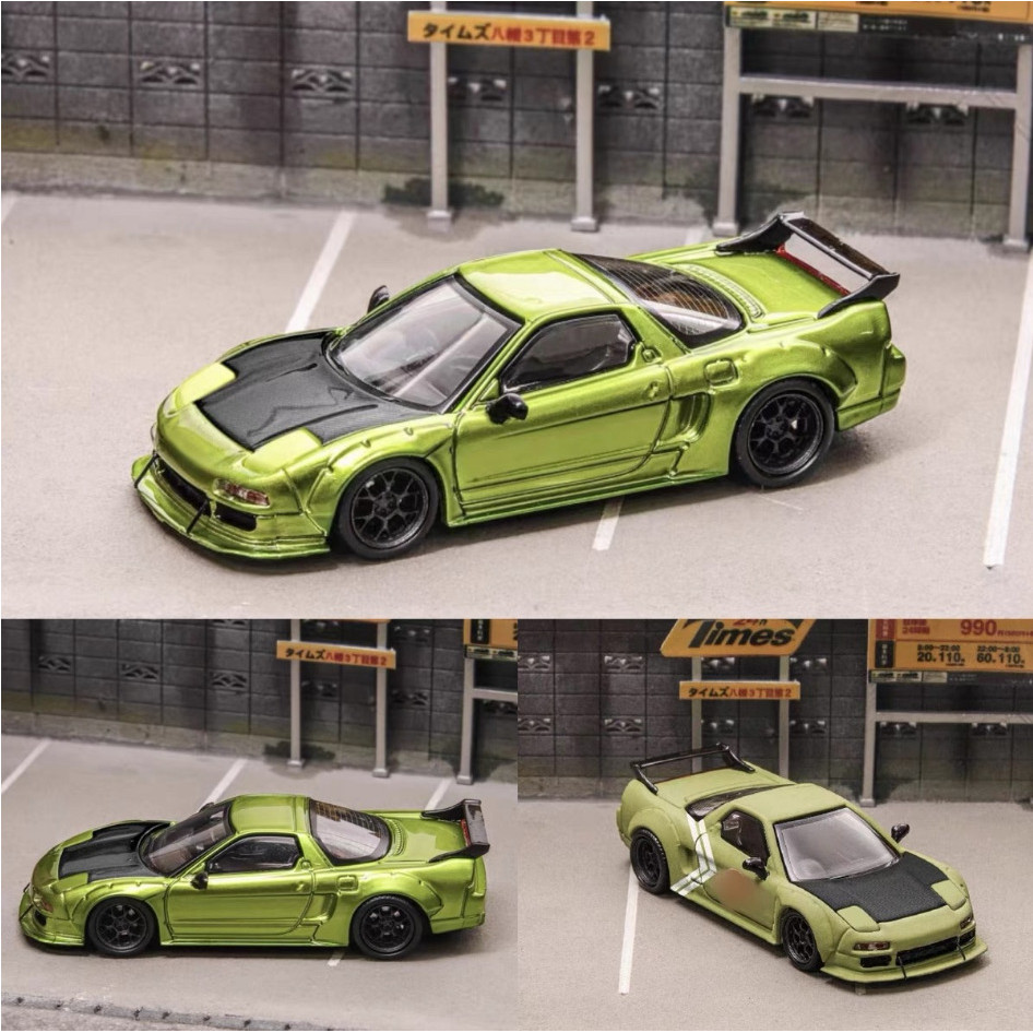 Star Model 1:64 Honda NSX Wide Body NA1 Transparent Green Alloy Car ...