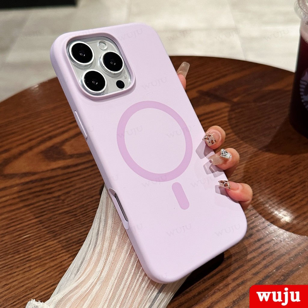 WUJU Liquid Silicone Magnetic Wireless Charging Case Compatible For ...