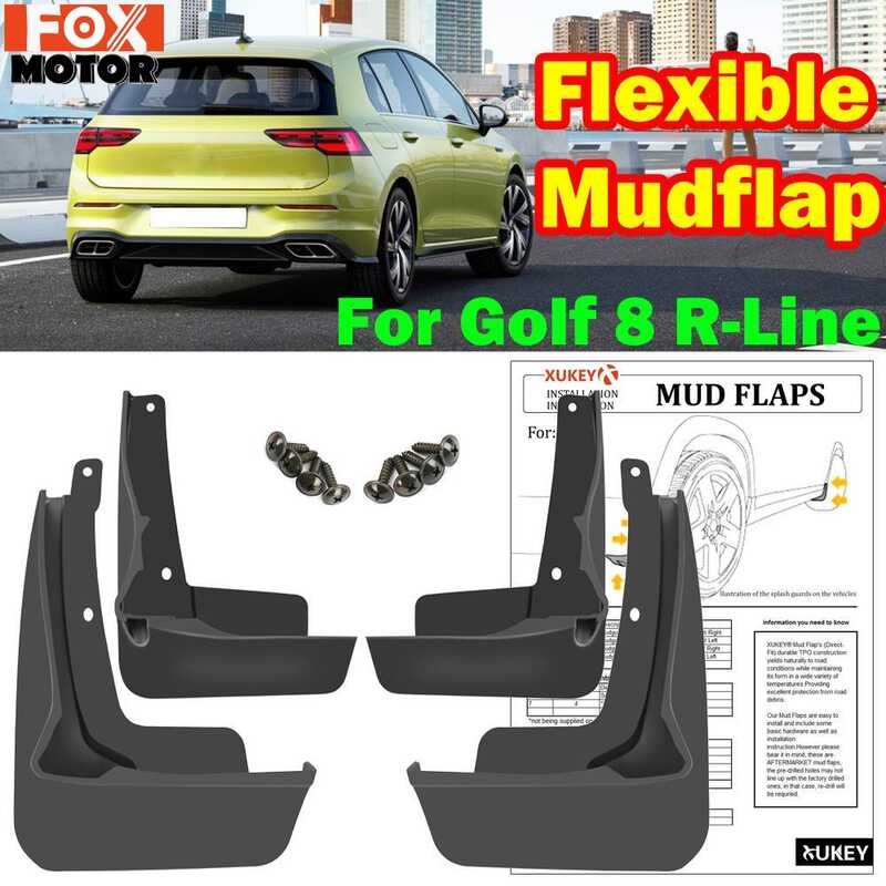 VW 4x FOR Golf 8 R-e GTI GTD GTE 2020 2021 2022 Hatchback Front Rear ...