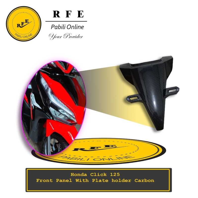 Honda Click 125 Front Panel With Plate holder Carbon New | Shopee ...