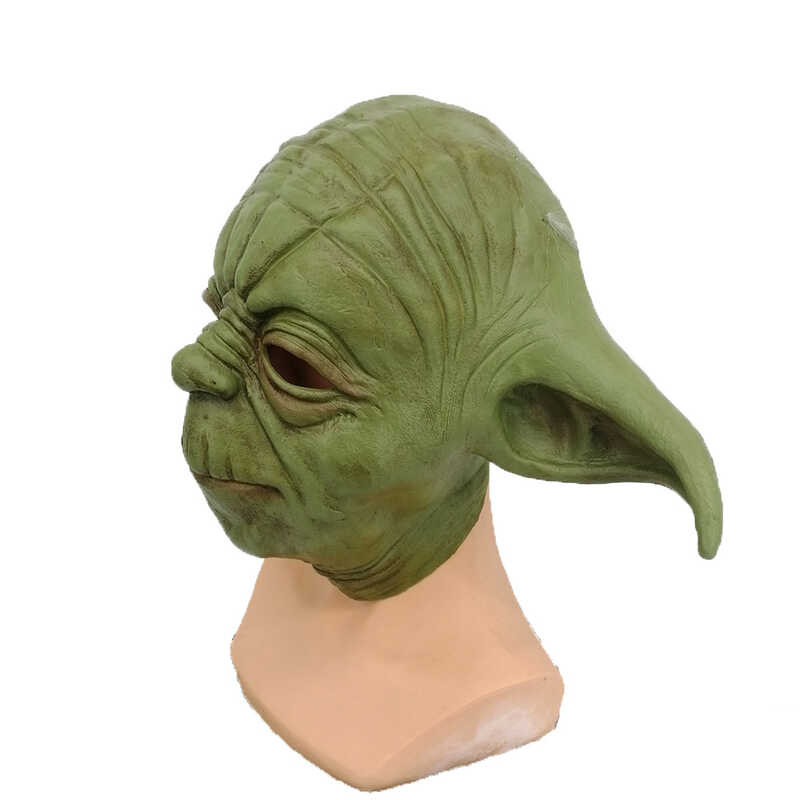 ZXH Master Yoda Mask Cosplay Costume Latex Helmet Halloween Party ...