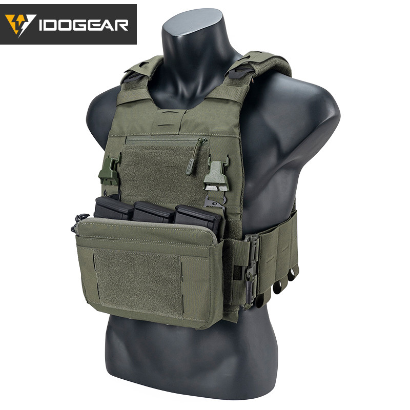 IDOGEAR Tactical FCSK Plate Carrier with Shoulder Pads with Kangaroo ...