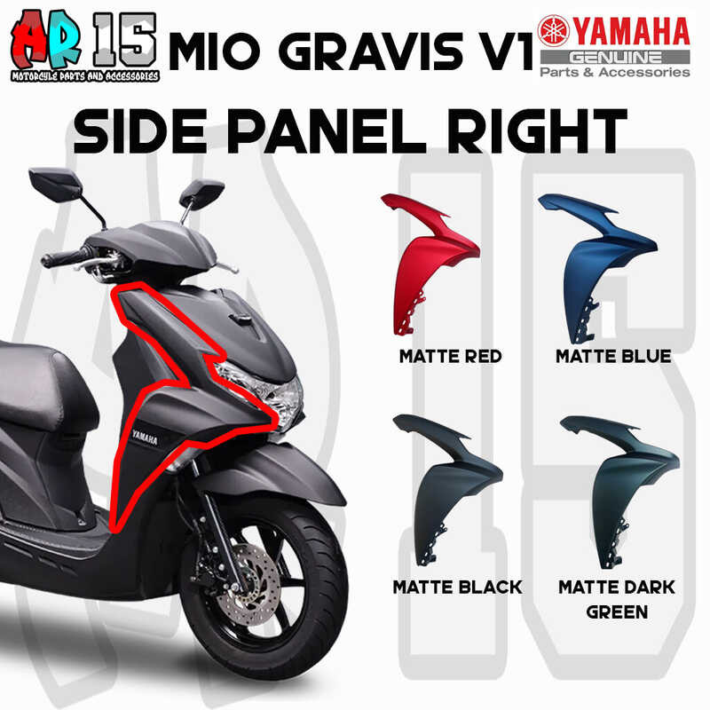 & MIO Gravis V1 SIDE PANEL RIGHT SIDE (Panel 2) (Yamaha GENUINE Parts ...