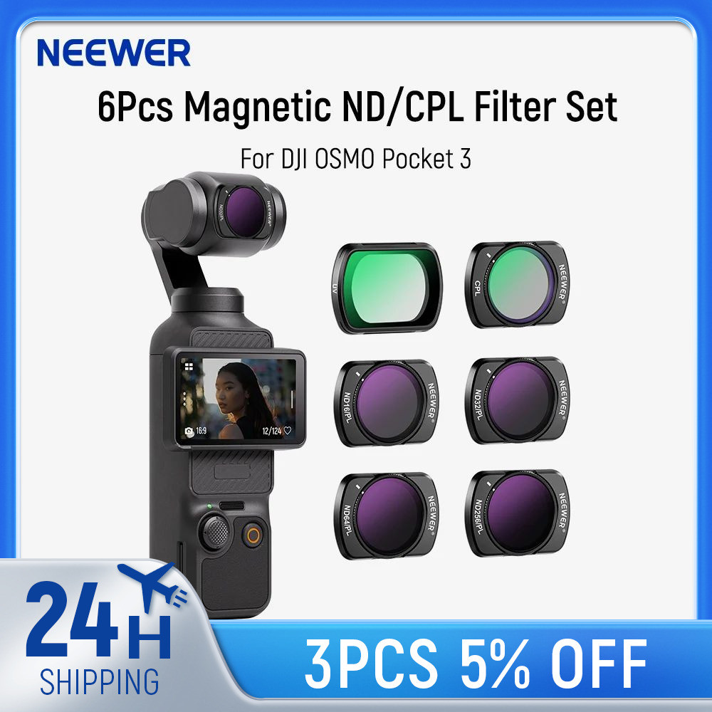 NEEWER Magnetic ND/CPL Filter Set Compatible with DJI OSMO Pocket 3, 6 ...