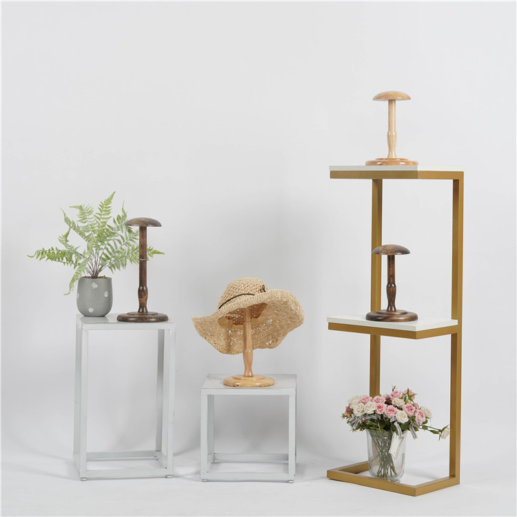 Wooden Table Hat Rack Clothing Store Hat Display Rack Clothing Hot-top ...