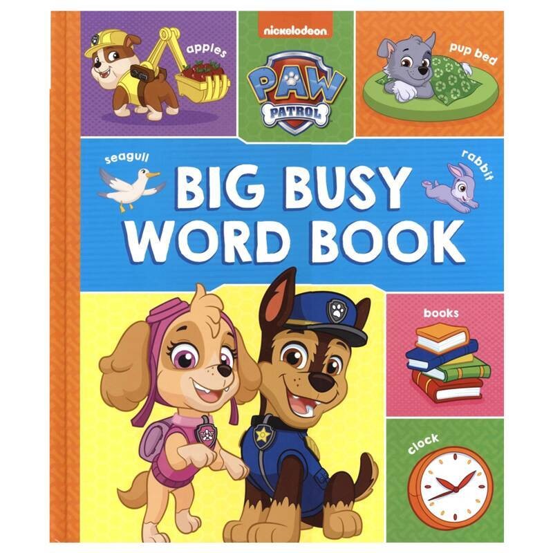 Paw Patrol Big Busy Word Book Paw Patrol English Vocabulary Book Early ...