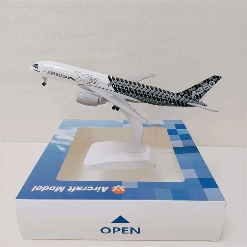 Scale 1/400 Aircraft Model Airbus A350 Prototype Toy Plane Metal Scale ...