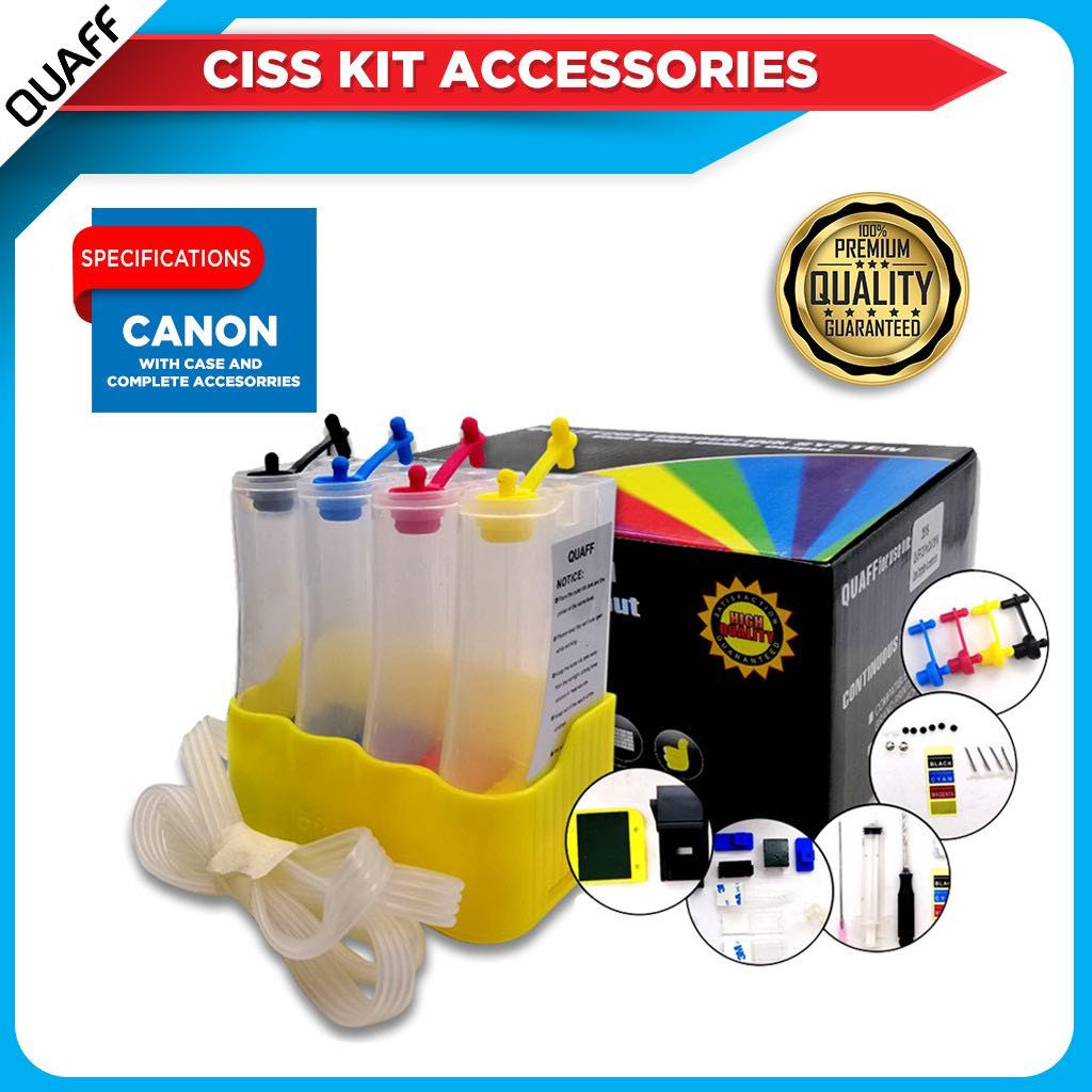 QUAFF CISS Kit for Canon HP W/ Case And Complete Accessories #2515 ...